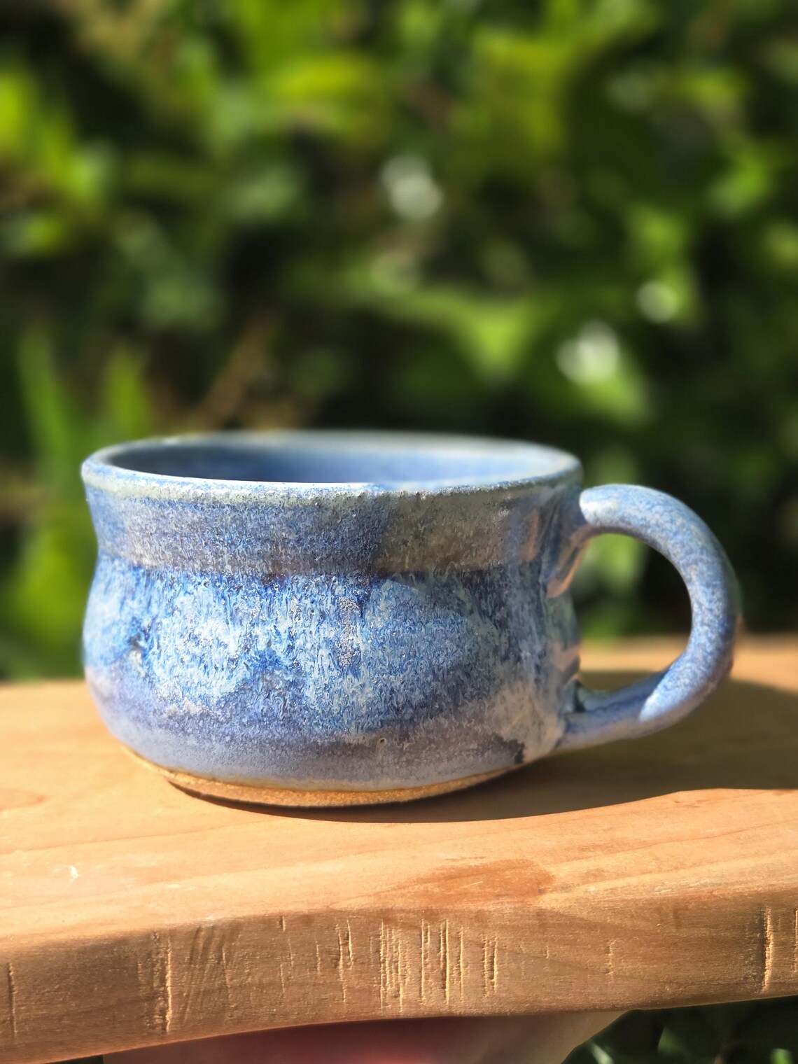 Handmade Ceramic Blue Pottery Mug Ocean Blue - Etsy
