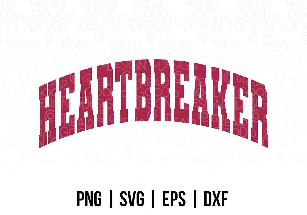 Heartbreaker Letterman SVG | Funny Valentines Svg | Heartbreaker SVG ...