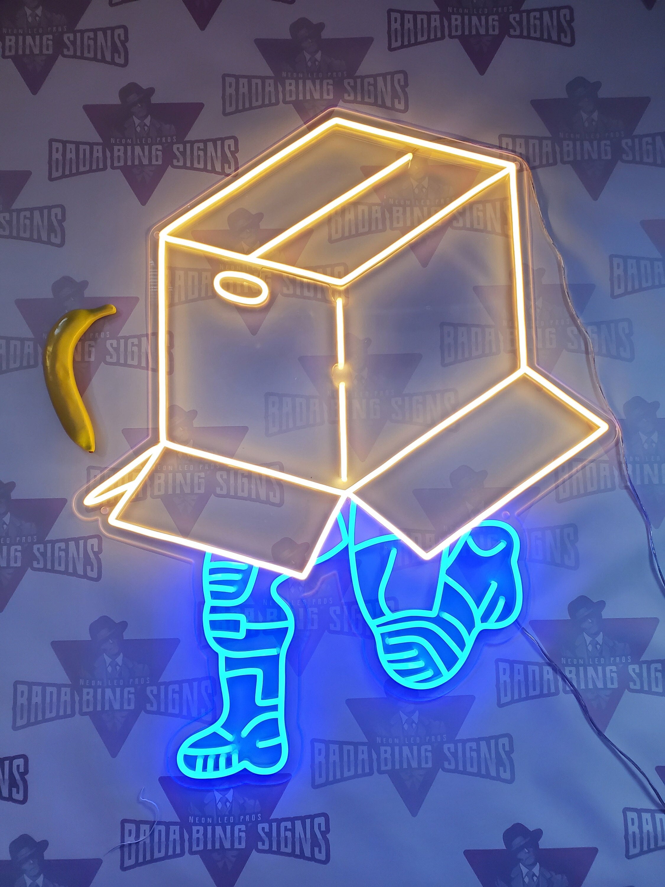BIG Metal Gear Solid Inspired Sneaking Box Neon LED Sign - Snake - Etsy