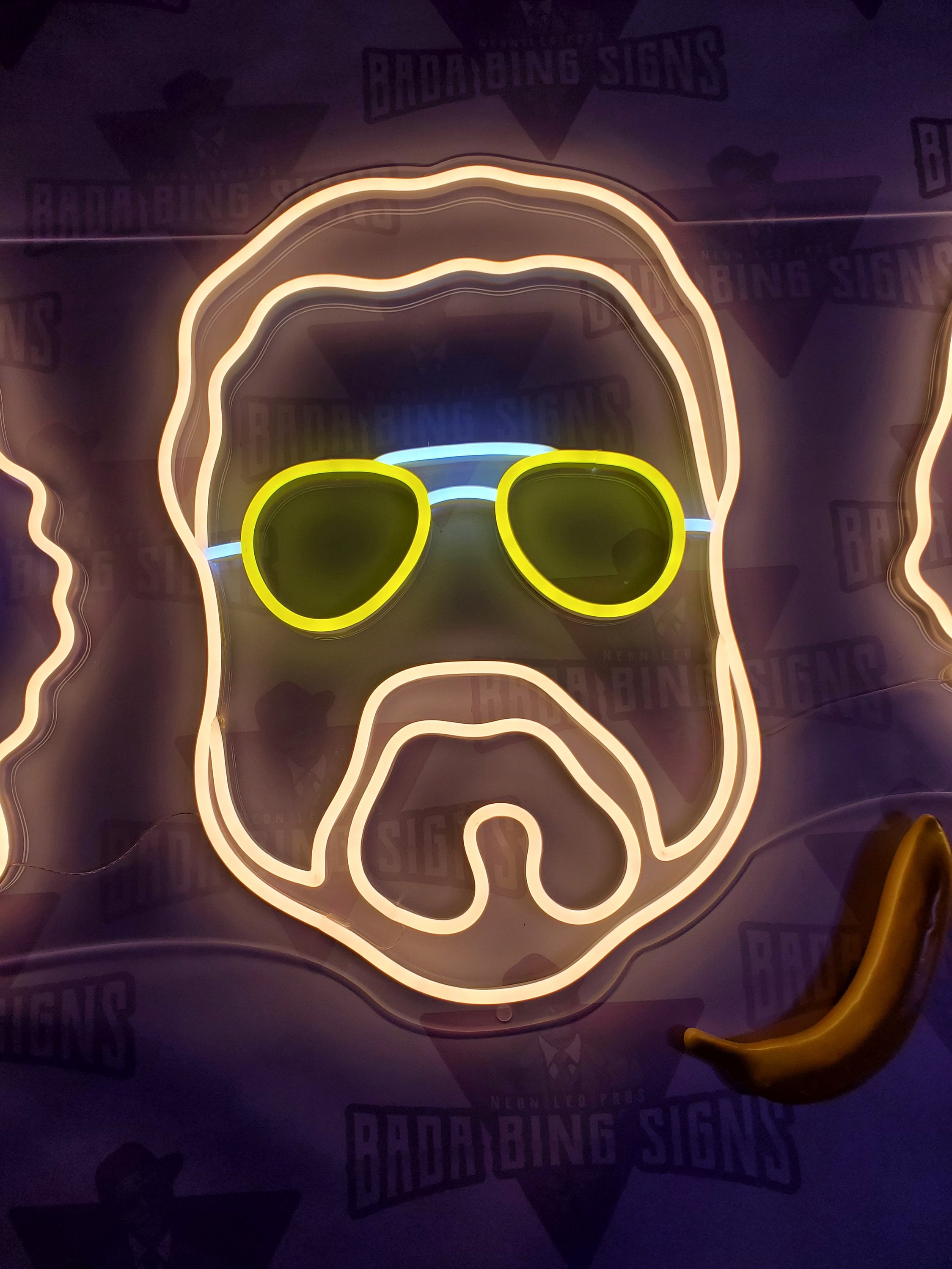 5 Foot the Big Labowski Inspired Neon LED Sign Art the Dude Walter ...