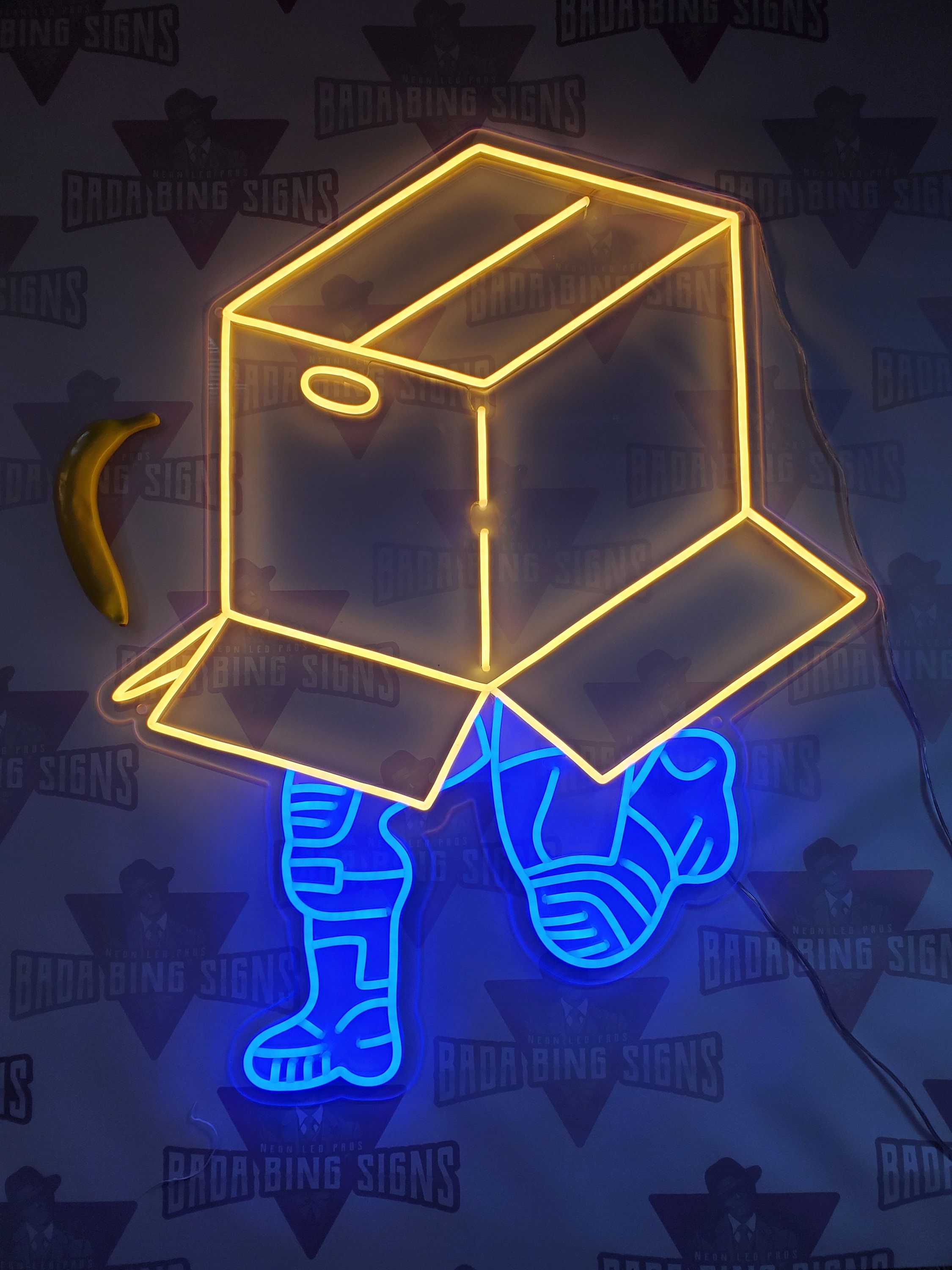 BIG Metal Gear Solid Inspired Sneaking Box Neon LED Sign - Snake - Etsy
