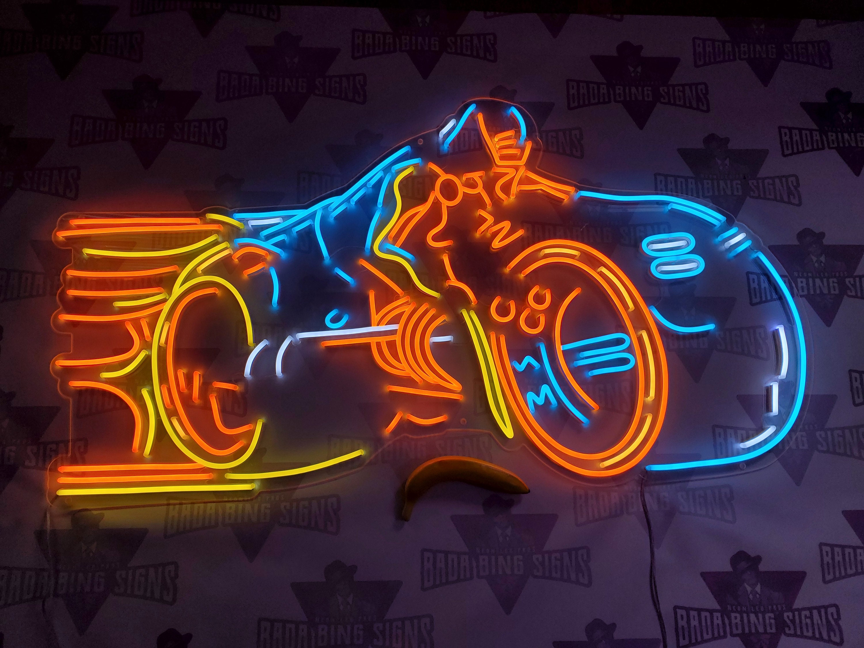 HUGE 4ft Tron Lightcycle Inspired Professional Neon LED Art Sign Flynn ...