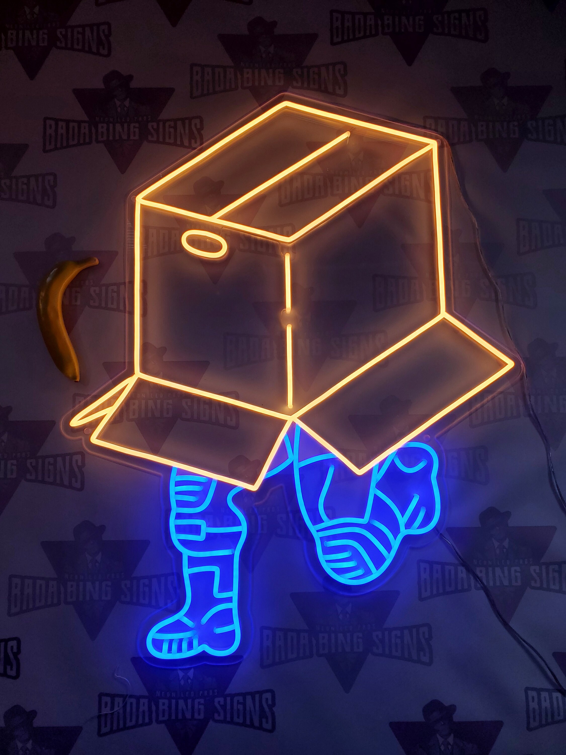 BIG Metal Gear Solid Inspired Sneaking Box Neon LED Sign Snake - Etsy