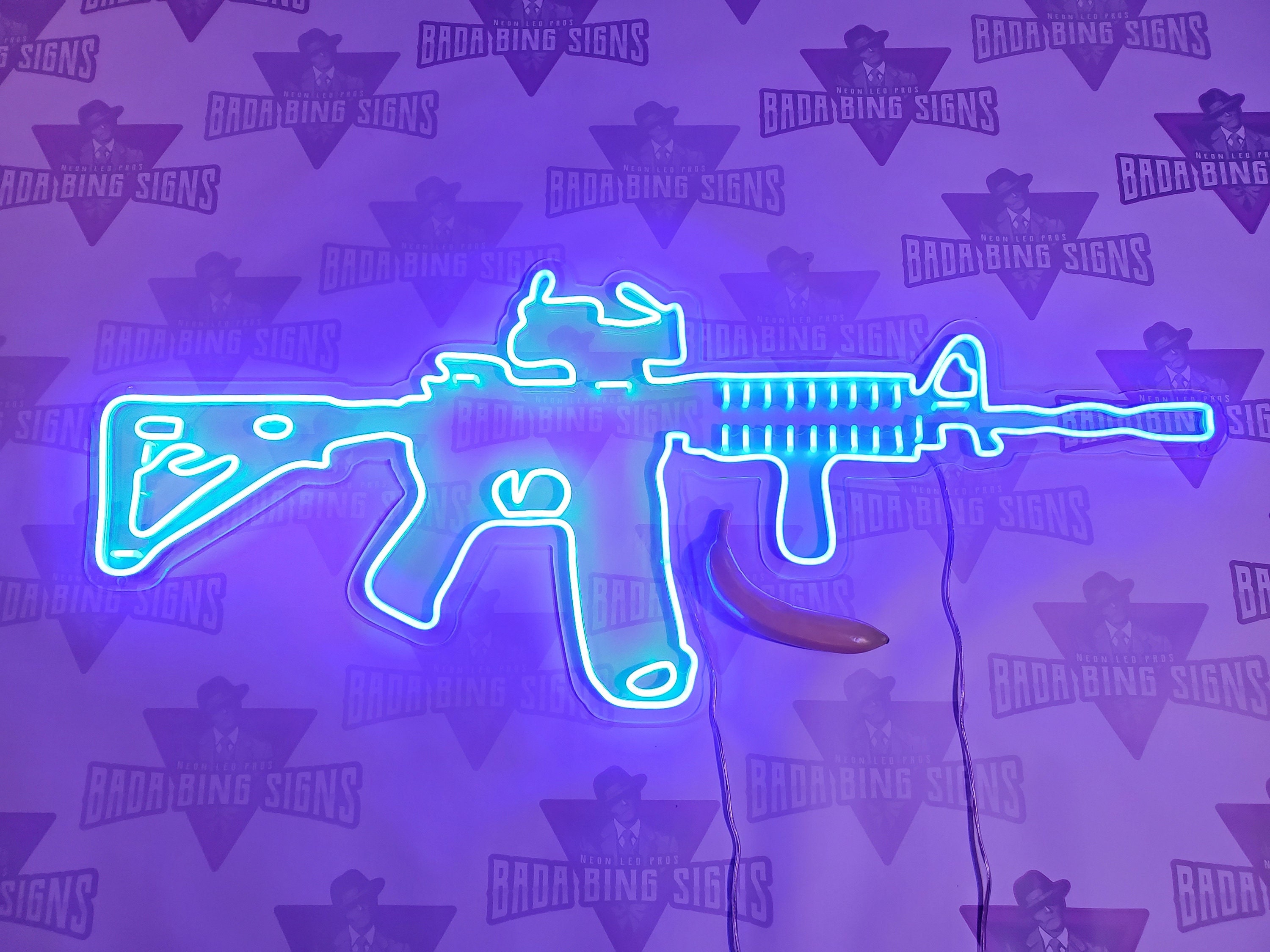 HUGE AR15 Neon LED Sign AR-15 Almost 4 Feet Long | Etsy