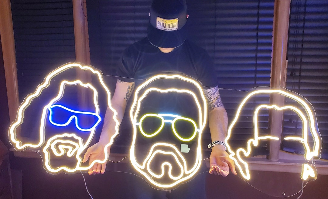 5 Foot the Big Labowski Inspired Neon LED Sign Art the Dude Walter ...