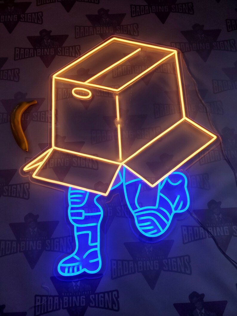 BIG Metal Gear Solid Inspired Sneaking Box Neon LED Sign Snake - Etsy