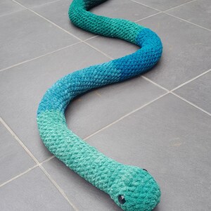 6ft One Skein Snake No Sew Crochet Snake Pattern Using Only One Cake or ...