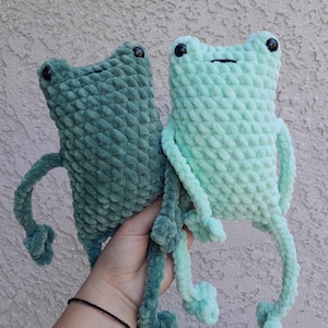 Large No Sew Leggy Froggy Crochet Pattern Easy Beginner No Bobbles ...