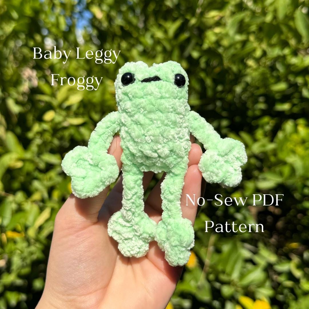 Baby Leggy Froggy Crochet Pattern No-sew Amigurumi Plushie PDF Pattern ...