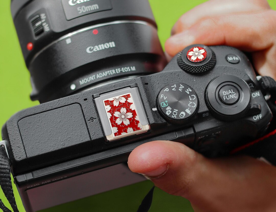 Cherry Blossom Camera Protection Set, Camera Hot Shoe Cover, Shutter ...