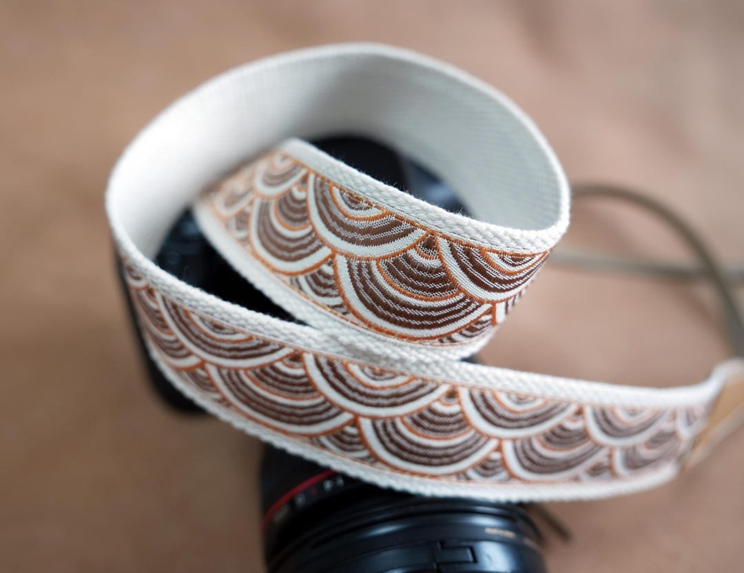 Artisan-crafted Woven Fabric Camera Strap Leather Camera Strap Camera ...