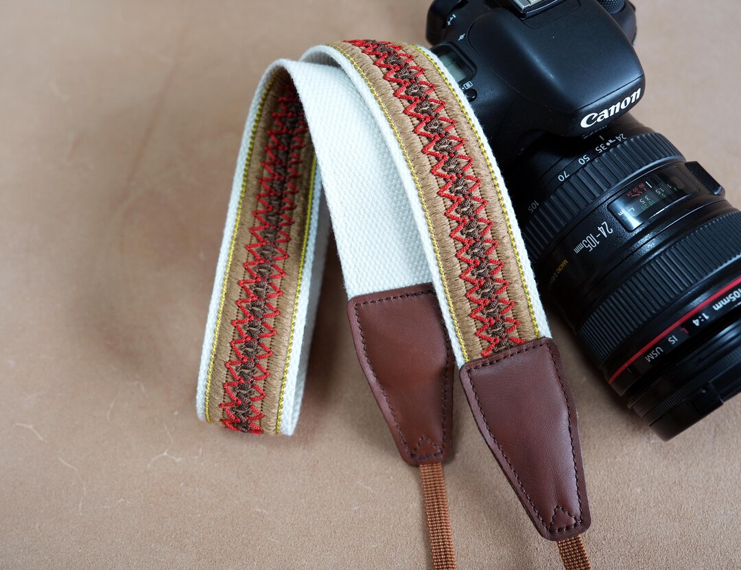 Retro Camera Style Vintage Braided Camera Strap Woven Accents and ...
