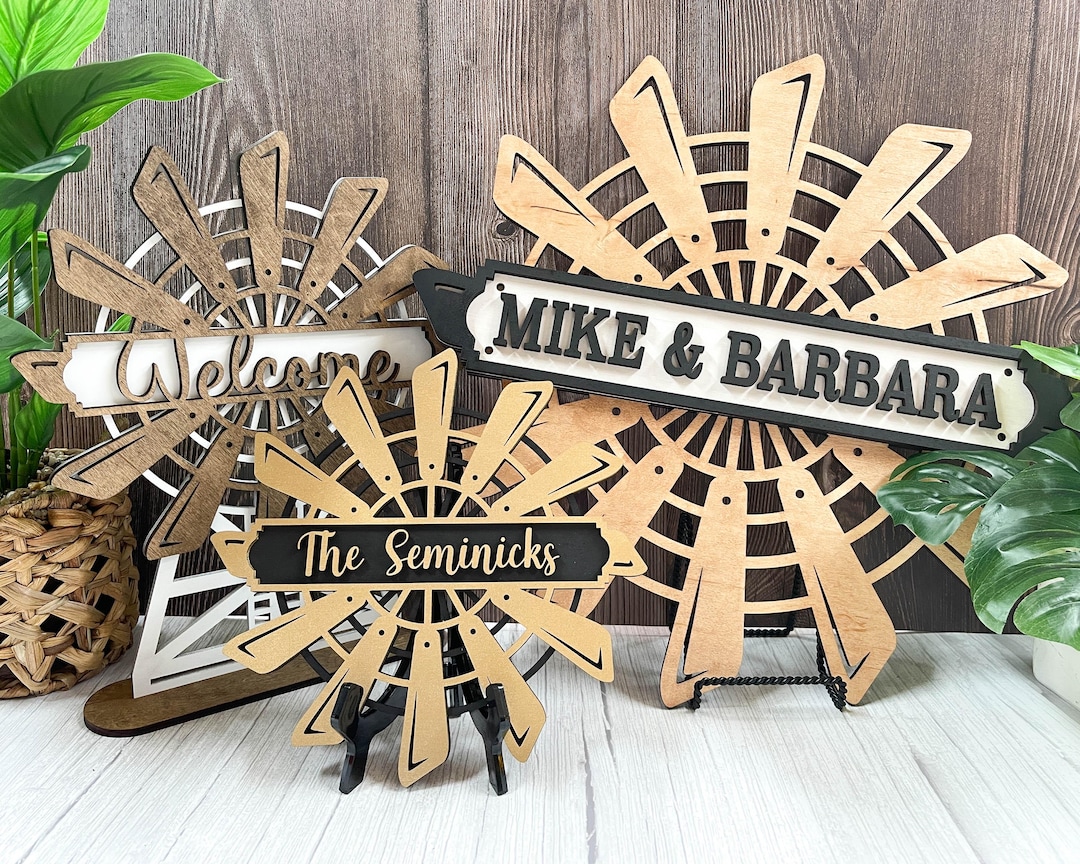 Windmill Signs Farmhouse Family Sign - Etsy