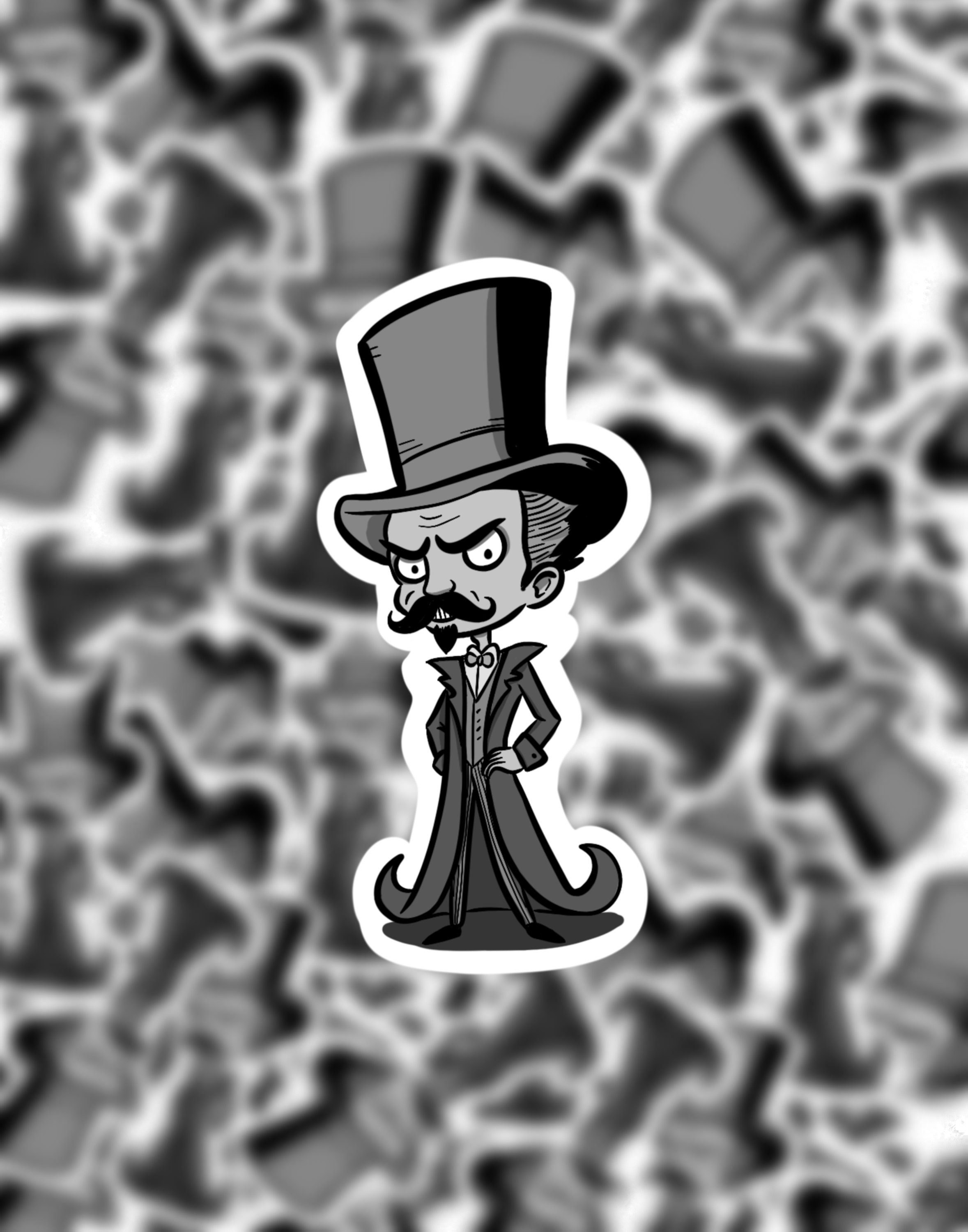 Blood on the Clocktower Minion | Count Evil | Black and White Die-cut ...