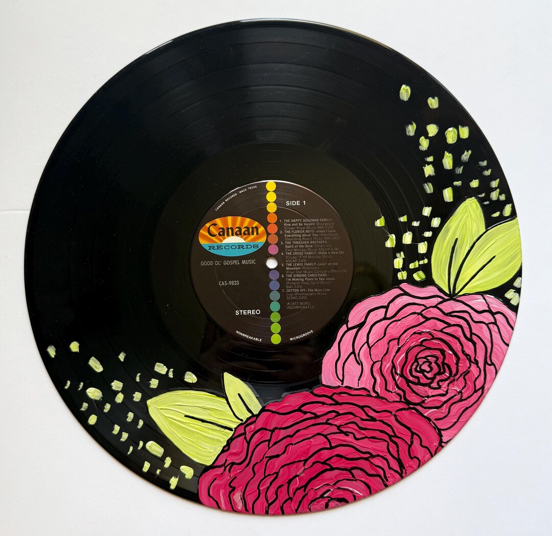 Flower Record Painting - Etsy