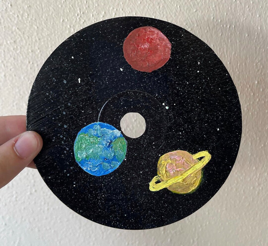 Planet CD Painting - Etsy