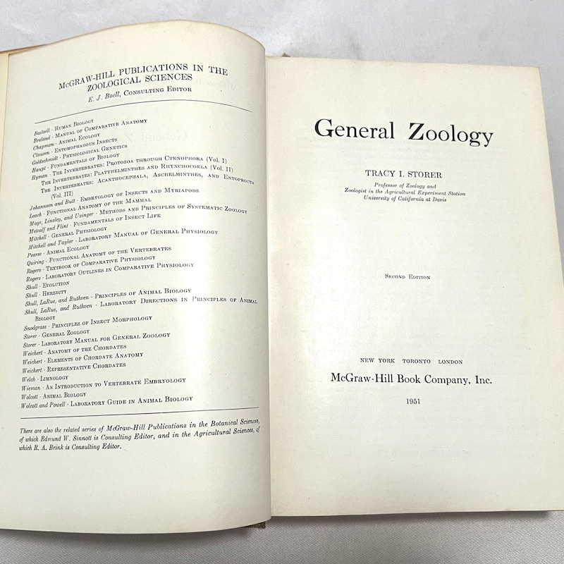 Zoology Book - Etsy