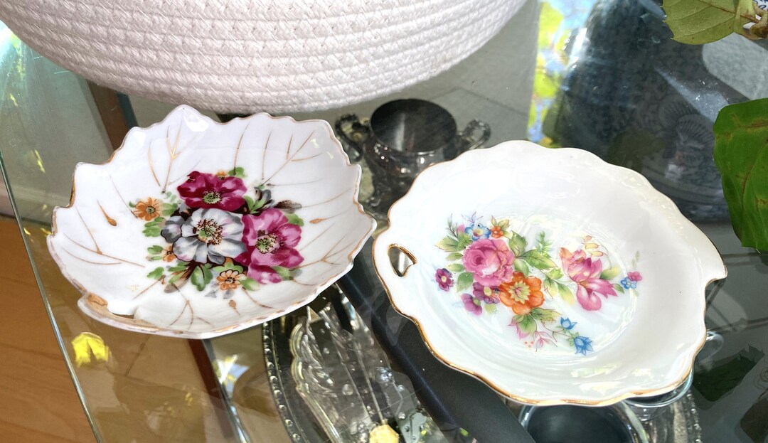 Vintage Japanese Porcelain UCAG Co Set of 2 Leaf Plates - Etsy
