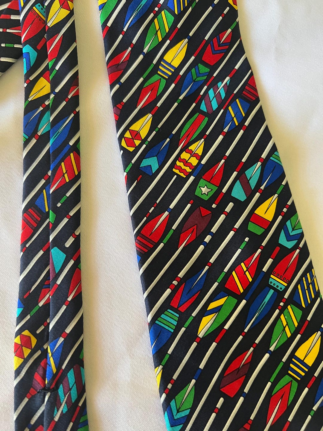 Nautical Rowing Oars Alyn Neckwear 100% Silk Men's Neck Tie - Etsy