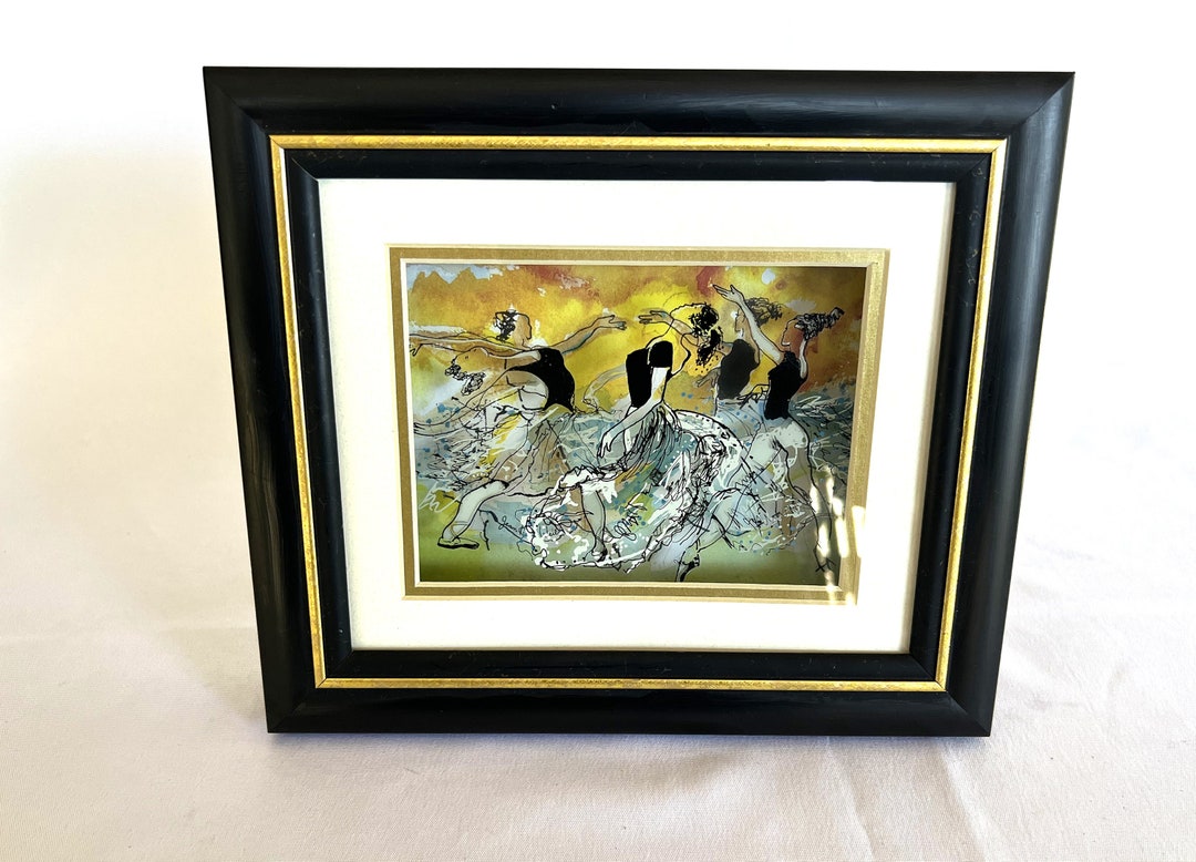 Vintage Jean Pierre Weill Vitreography 3D Shadowbox Ballerina Dancers ...