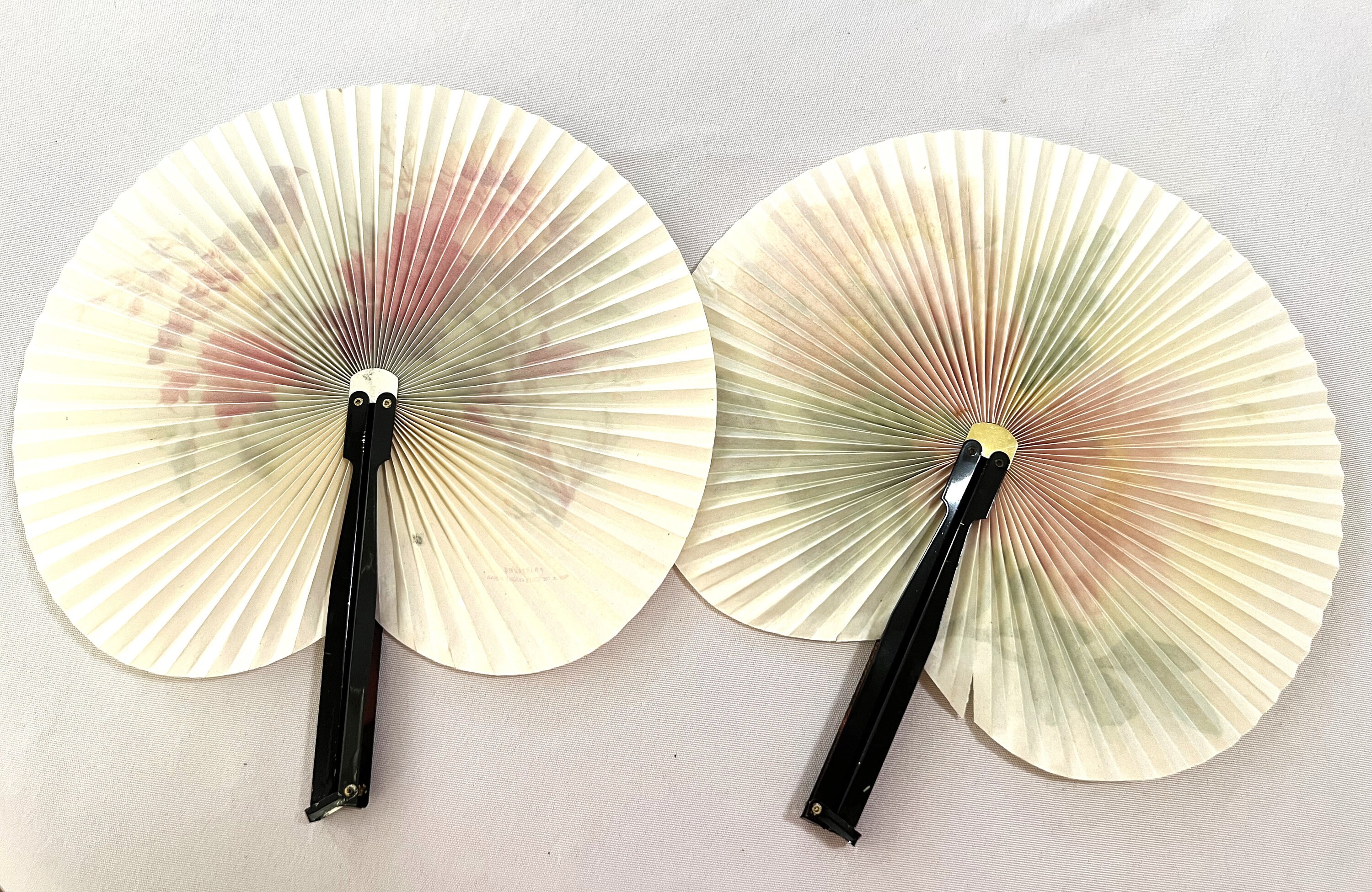 Vintage Chinese Paper Folding Hand Fans Peoples Republic of - Etsy