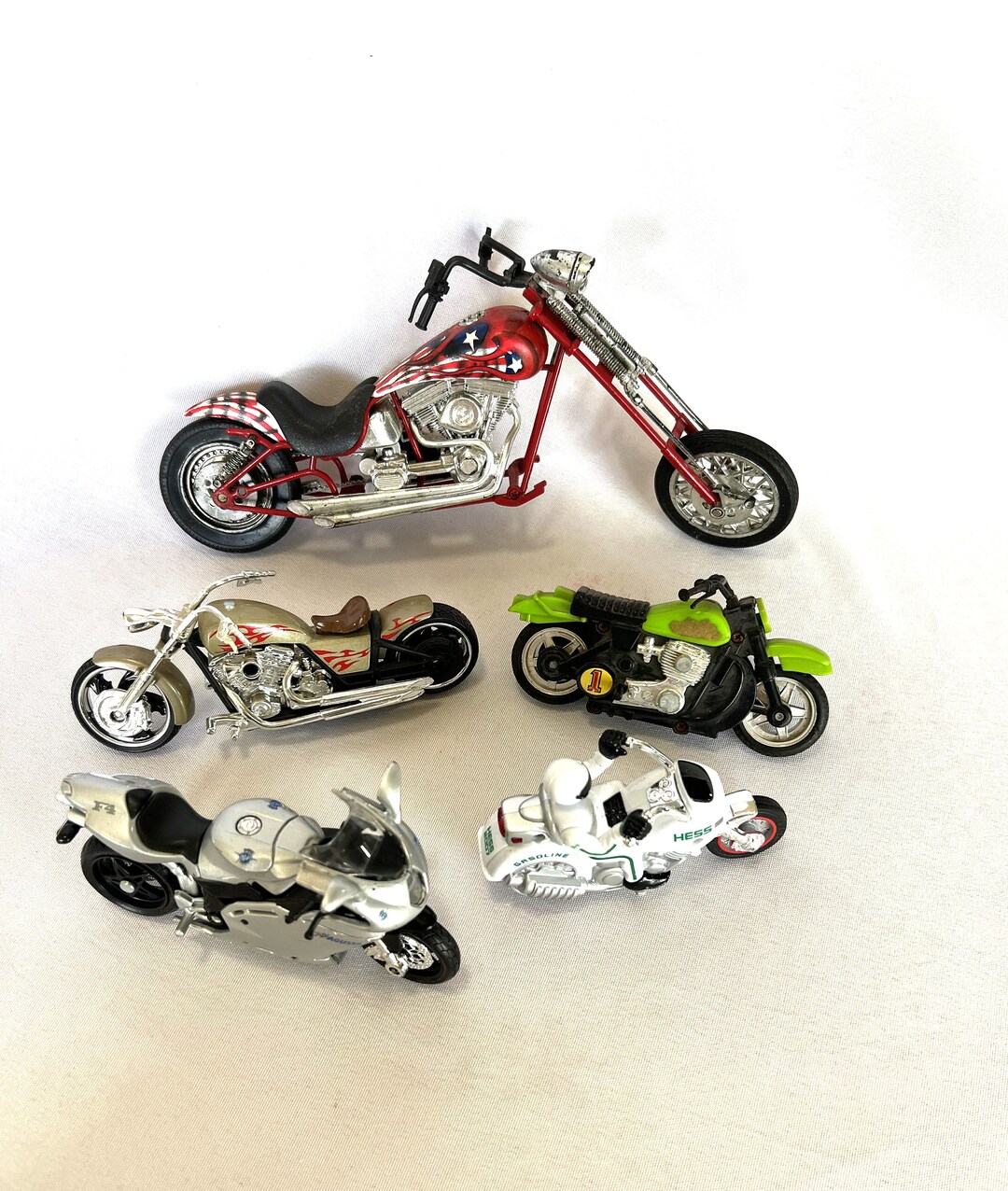 Vintage Motorcycle Model Collection Diecast and Plastic Figurine ...