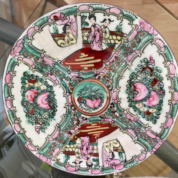 Rose Medallion Plate - Etsy