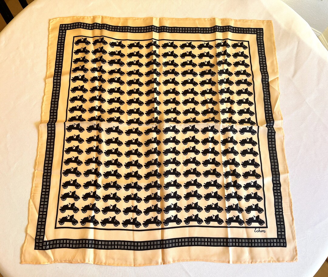 Vintage Echo Victorian Auto Antique Cars Car Automotive Pocket Square ...