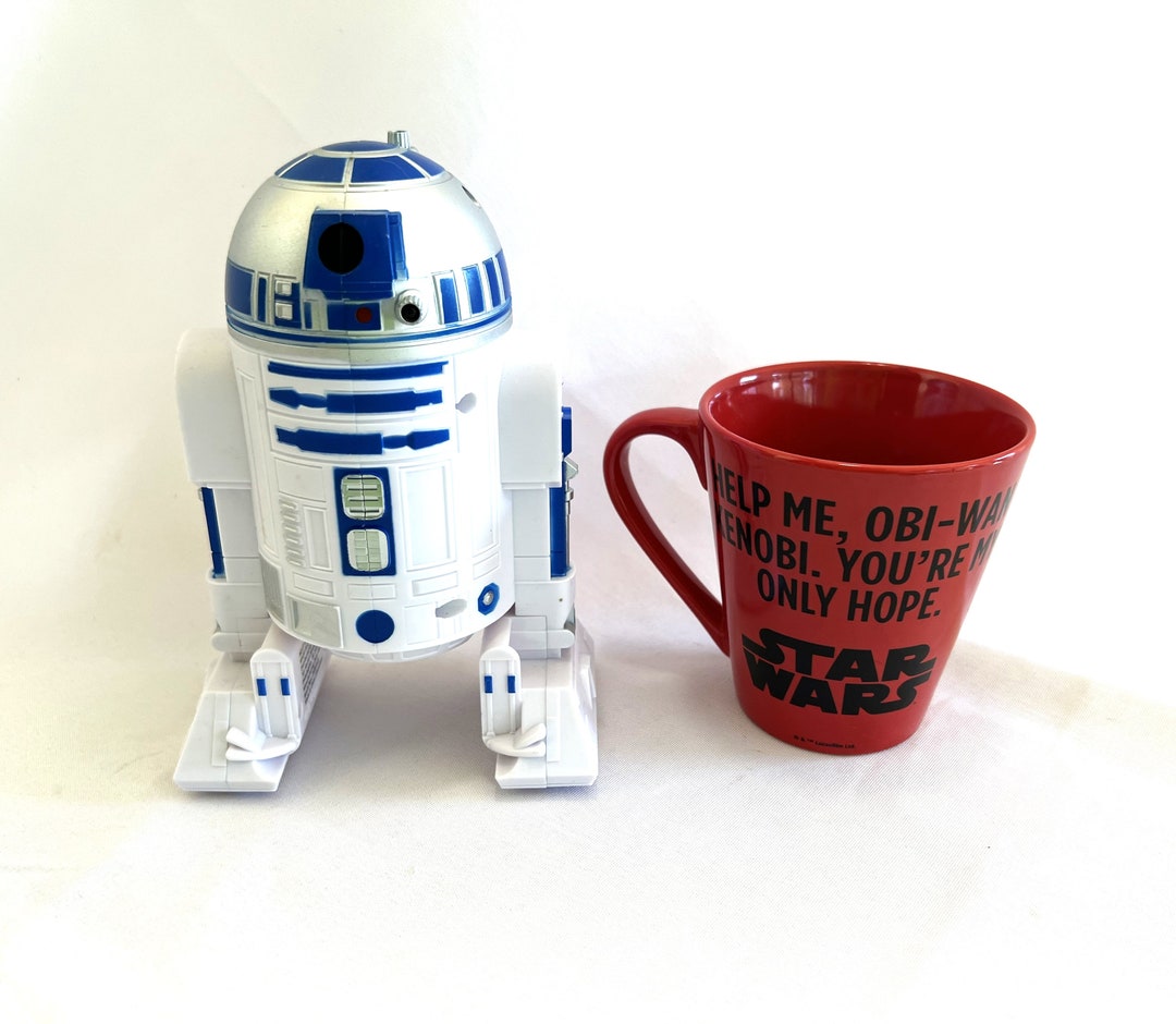 Vintage R2D2 Droid Toy and Red Star Wars Princess Leia Coffee Tea Mug ...