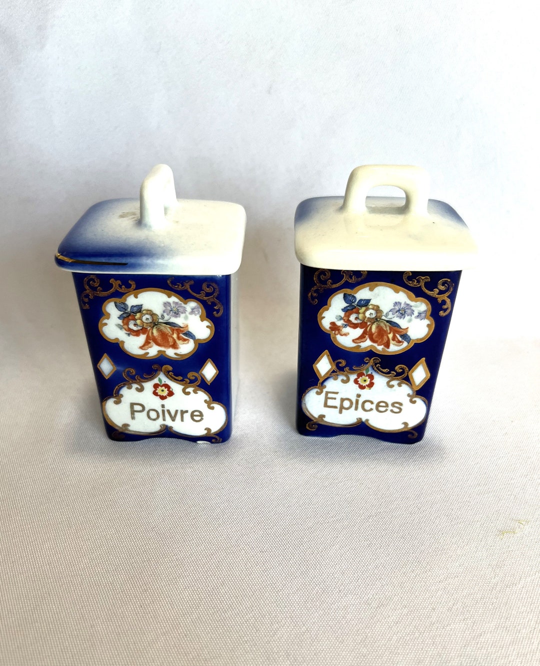 Vintage Czech Ditmar Urbach Lidded Ceramic Condiment Spice Container ...