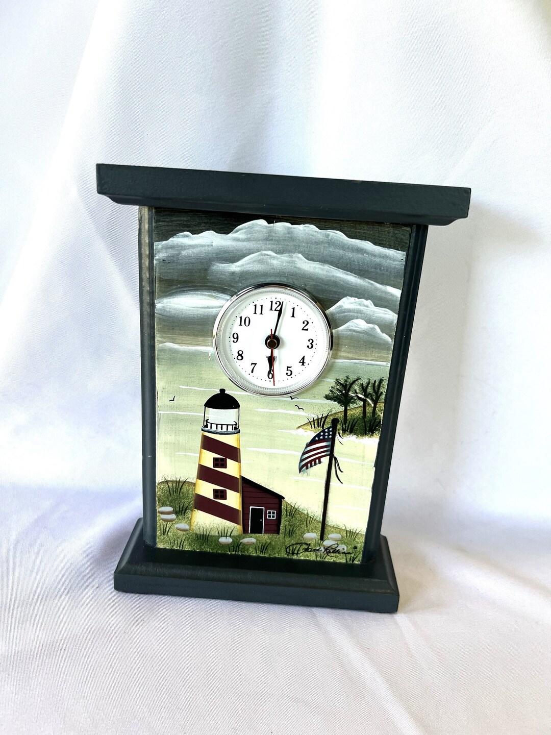 Vintage Hand Painted Coastal Lighthouse NCE Creative Enterprise Wooden ...