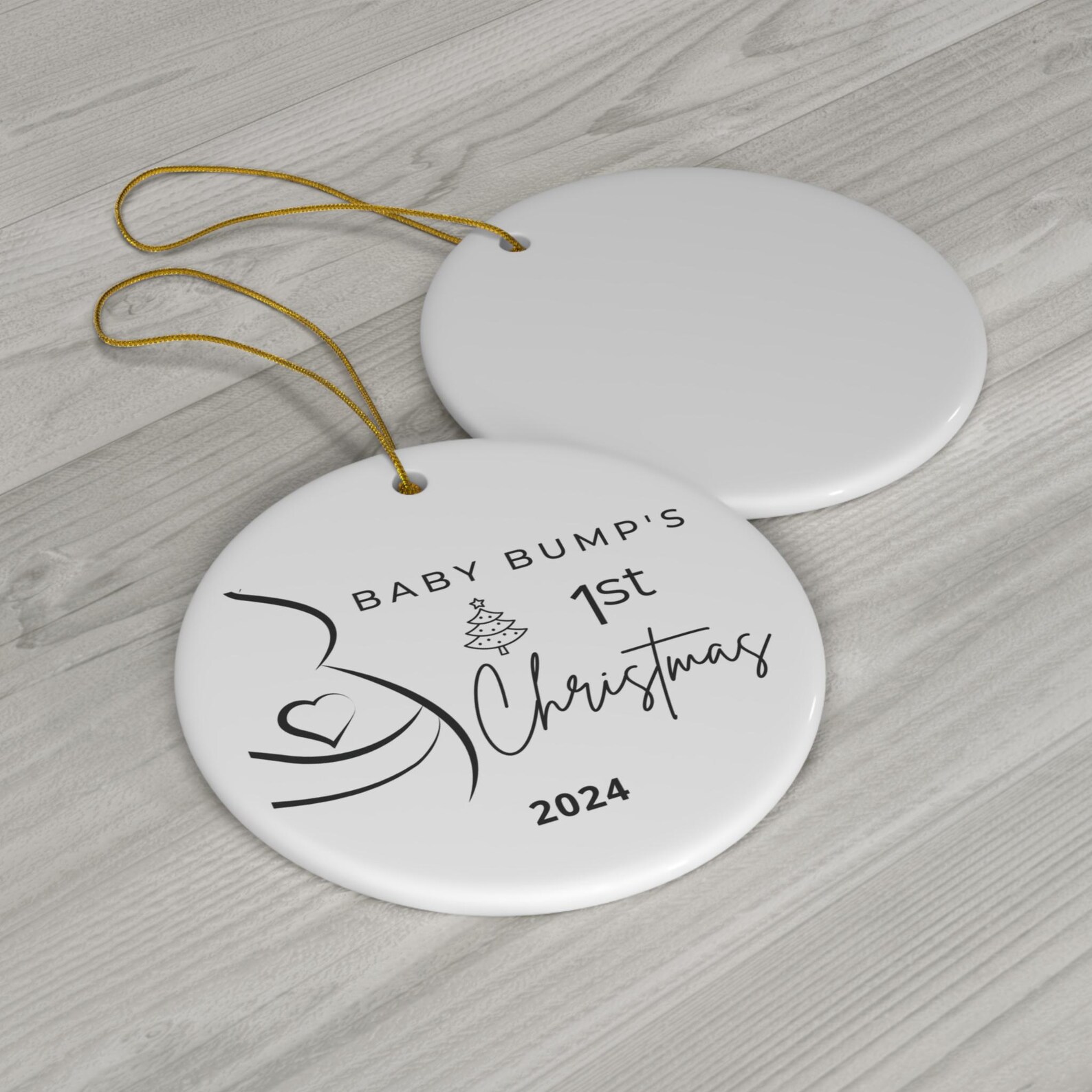 Expecting Parents Ornament, Bump's First Christmas Ornament, Parents to ...