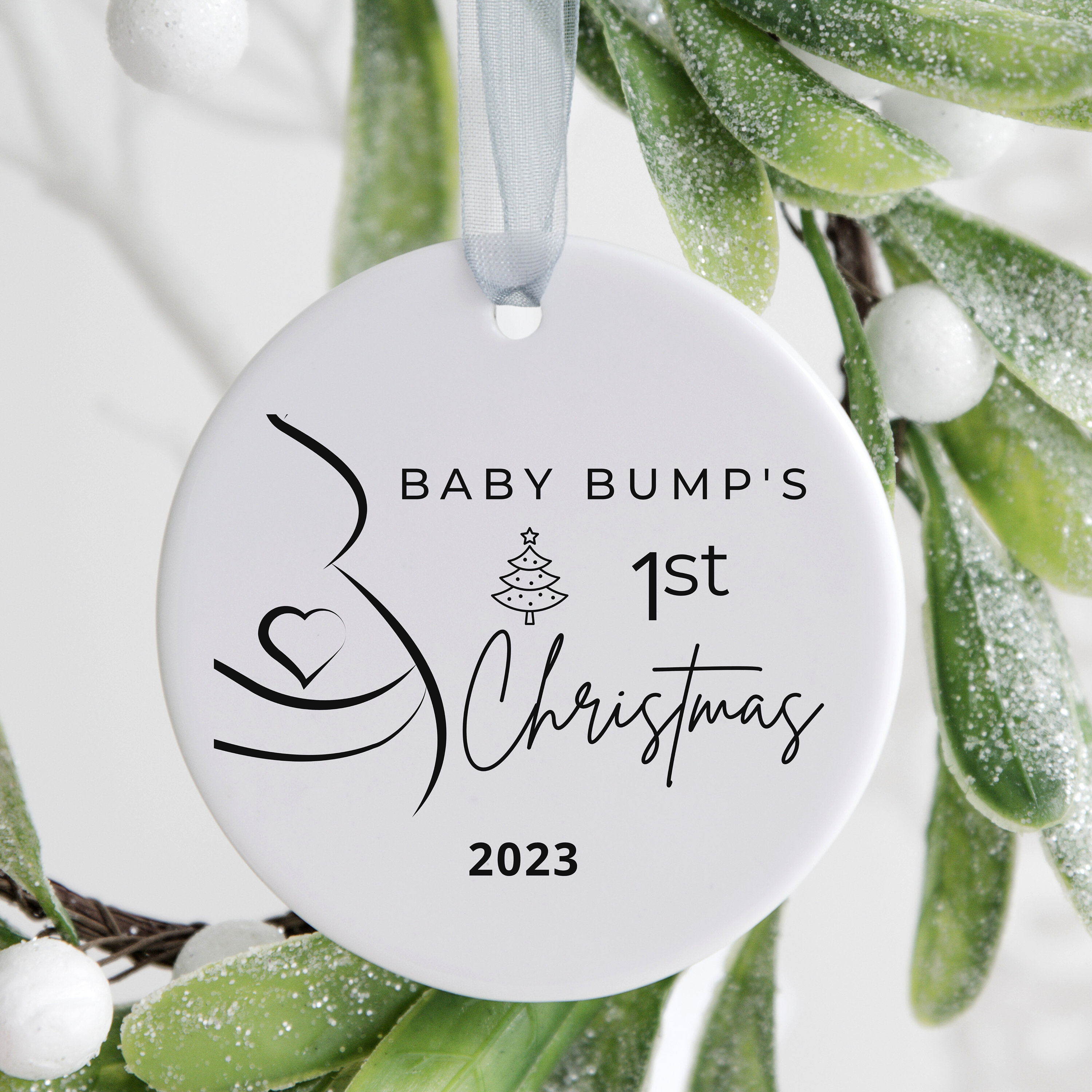 Expecting Parents Ornament, Bump's First Christmas Ornament, Parents to ...