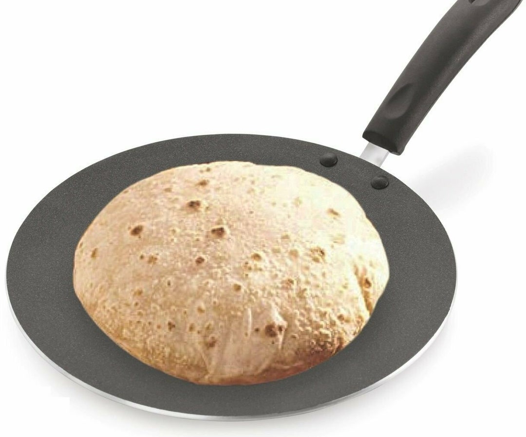 Non Stick Tawa Tava Pan Naan Chapati Roti Flat Bread Dosa Pancake 34.5 ...
