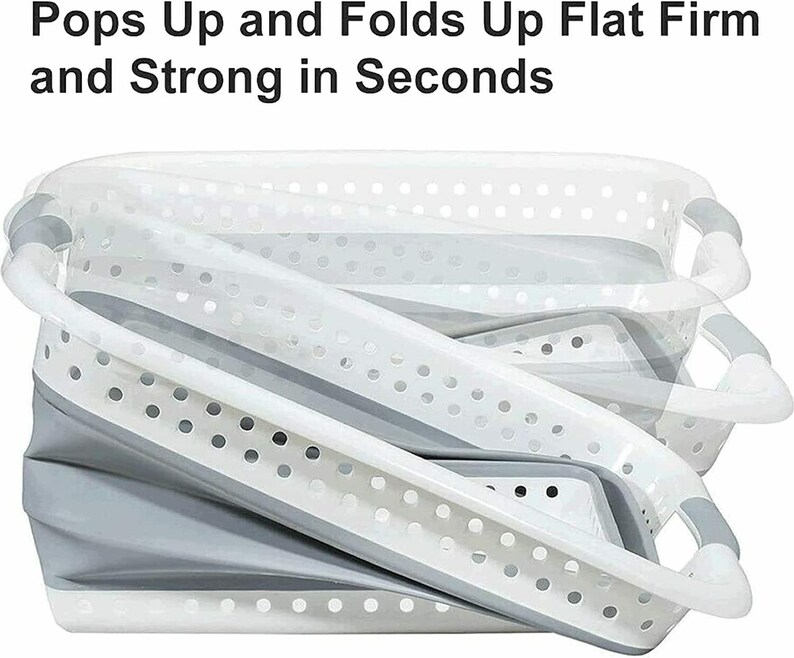 Collapsible Laundry Basket 67L Home Kitchen Storage Foldable - Etsy UK