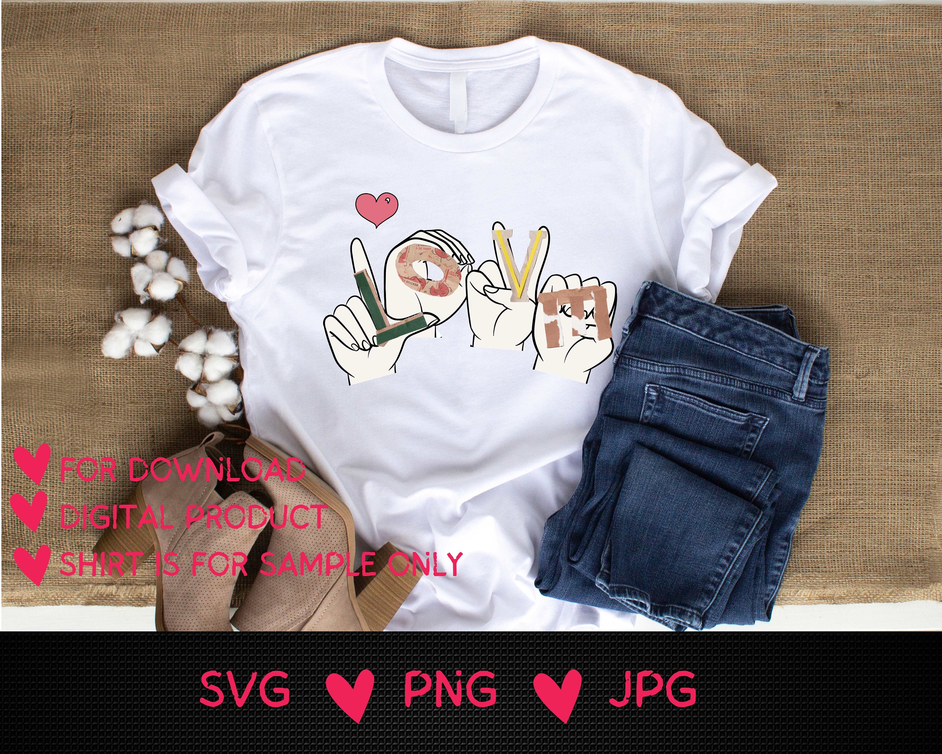 Sign Language LOVE Print, ASL Hand Symbol Letters (digital Download) - Etsy