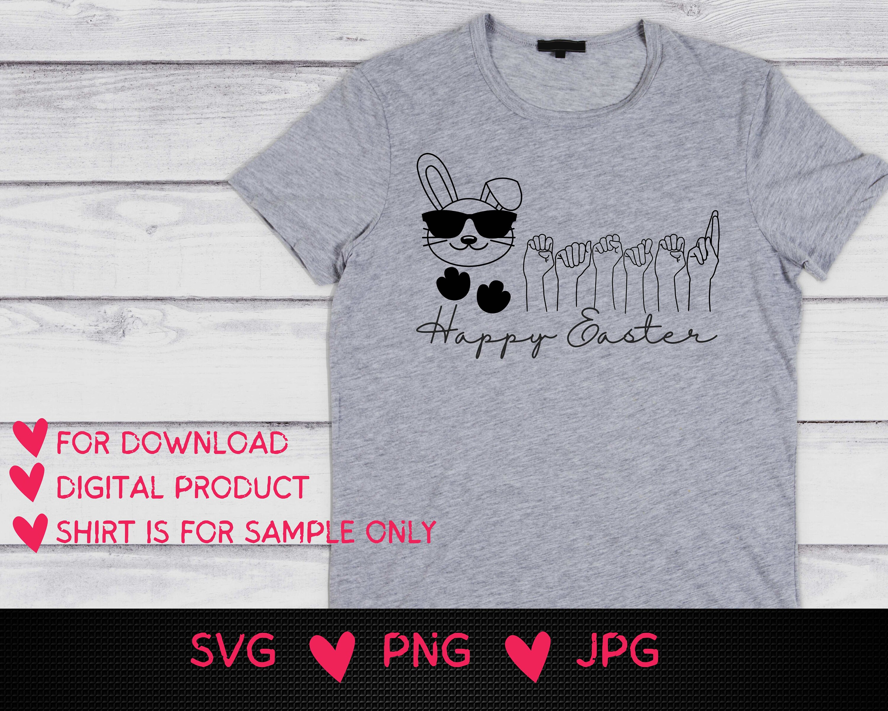 Happy Easter Sign Language Svg Printable Greetings in Sign Language ...