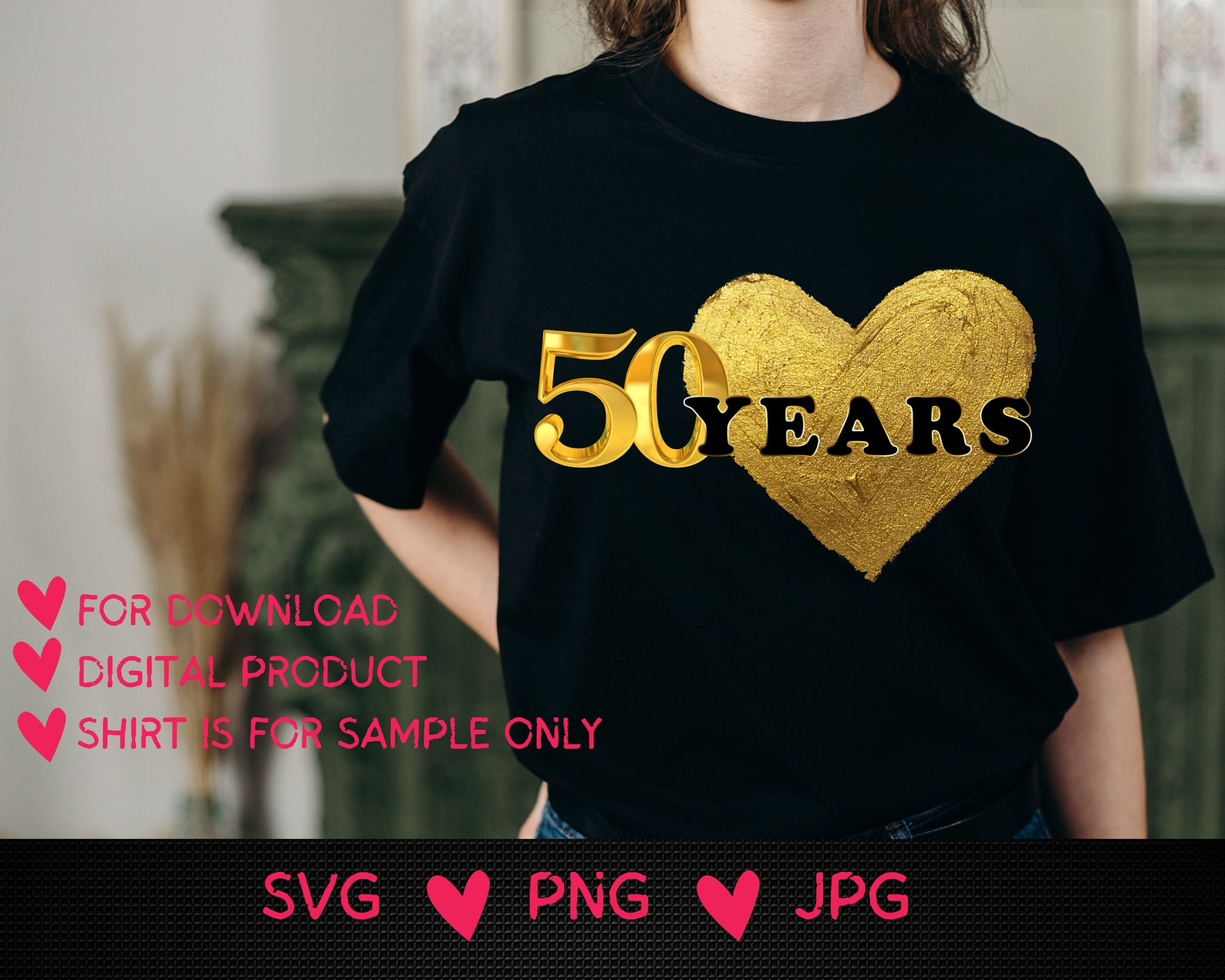 50 Years Anniversary Golden Anniversary 50 Years Marriage Golden 50 ...