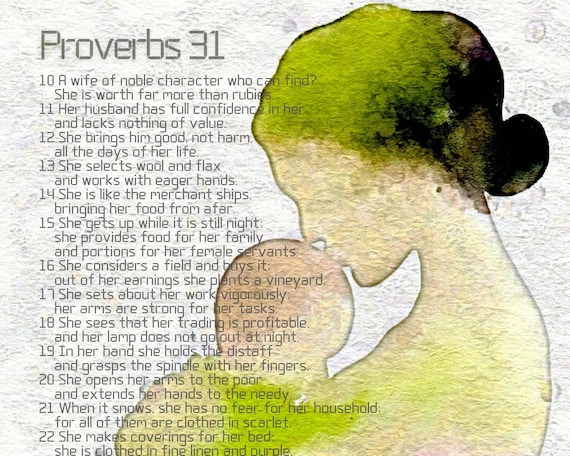 The Proverbs 31 Womanprintable Proverbs 31 Wall Artvirtuous | Etsy