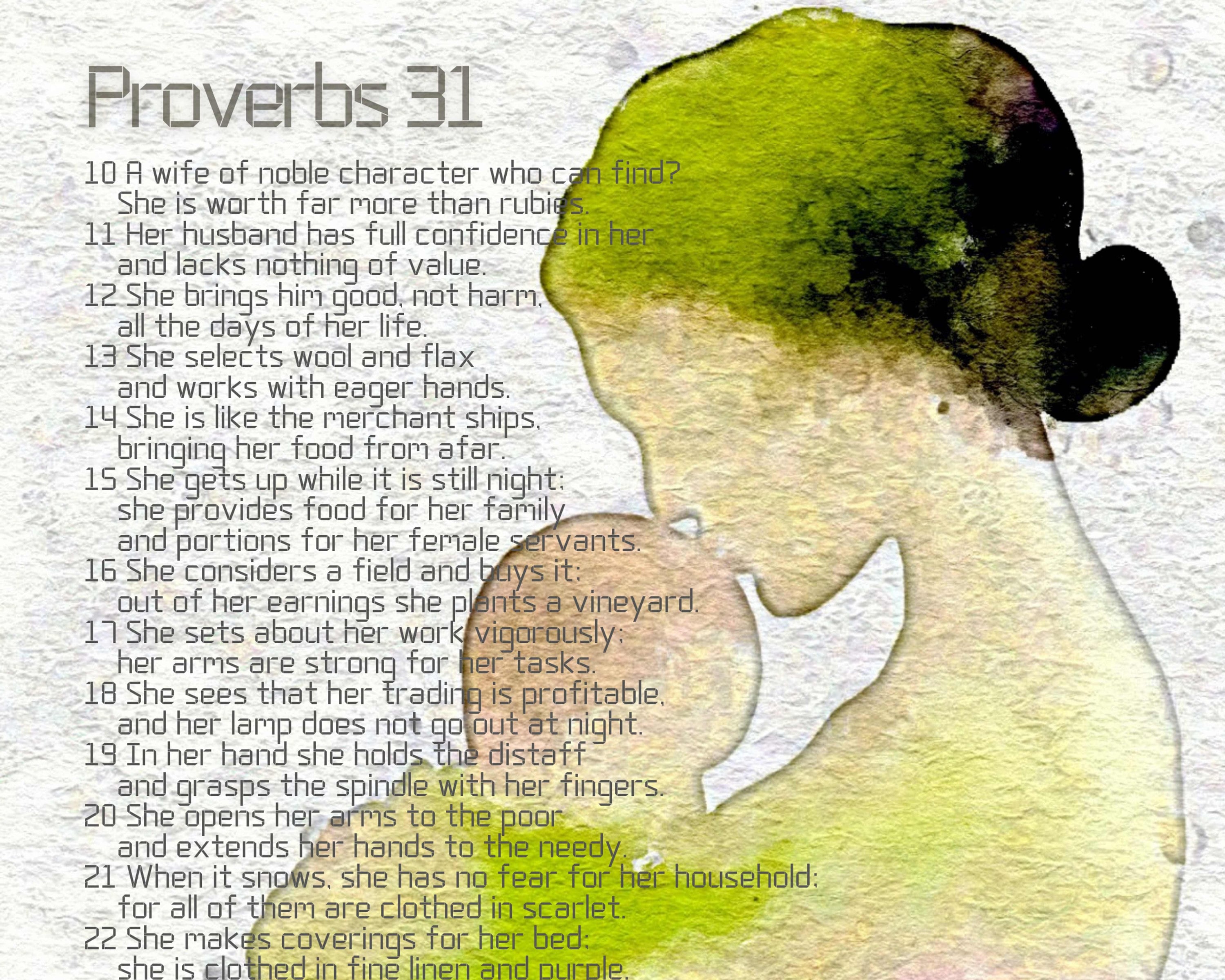 The Proverbs 31 Woman,printable Proverbs 31 Wall Art,virtuous and Noble ...