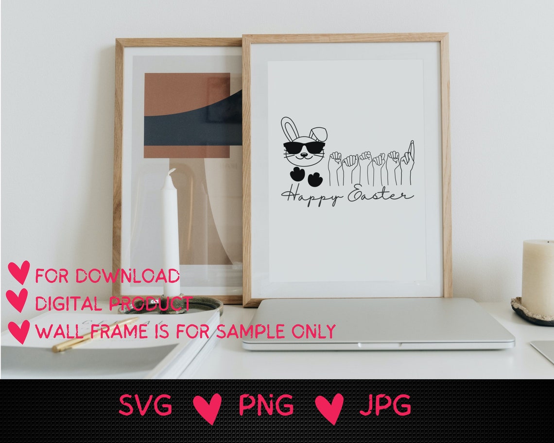 Happy Easter Sign Language Svg Printable Greetings in Sign Language ...