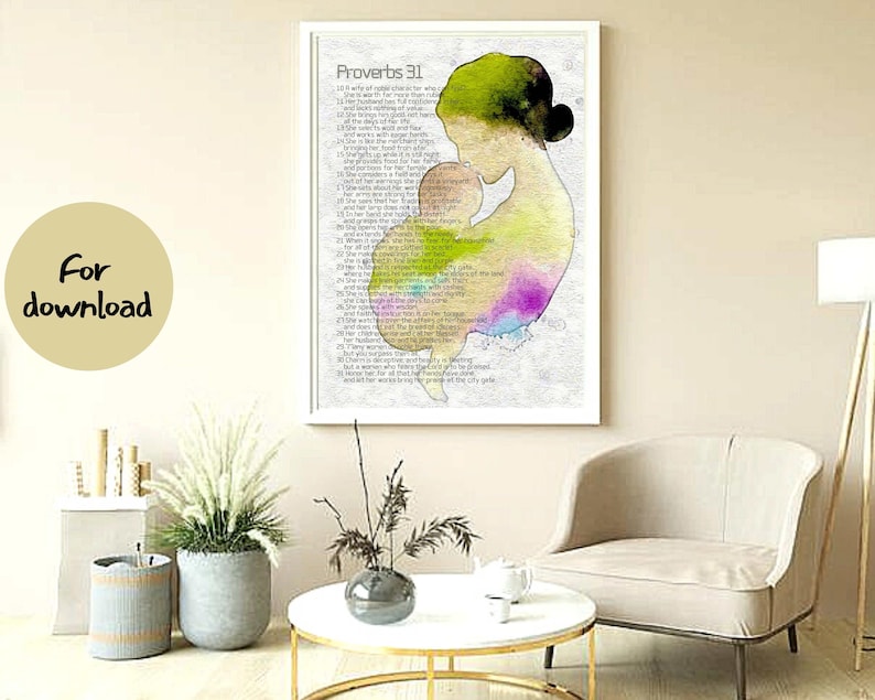 The Proverbs 31 Woman,printable Proverbs 31 Wall Art,virtuous and Noble ...