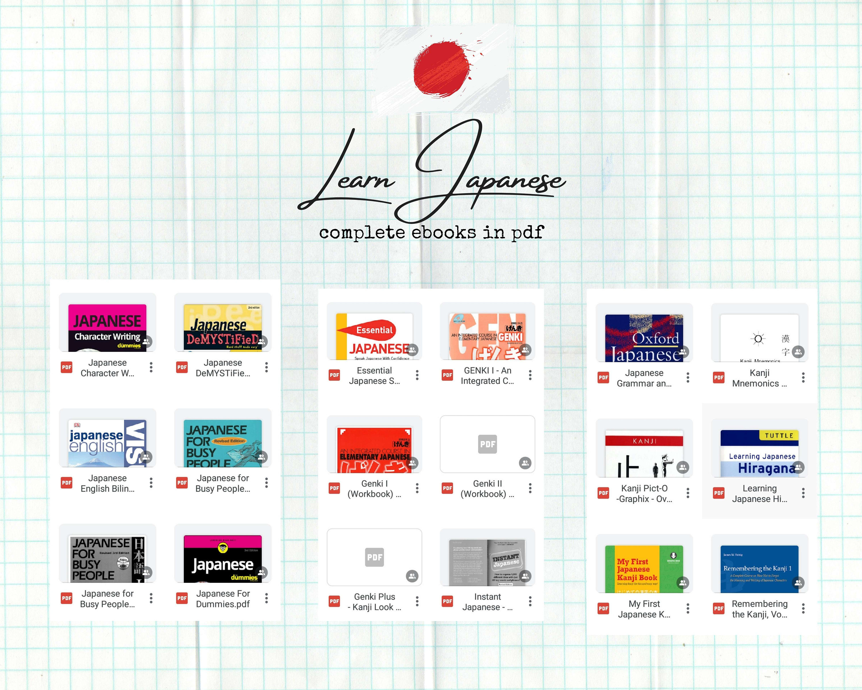 JAPANESE LANGUAGE Learning Materials Compilation of Ebooks and ...