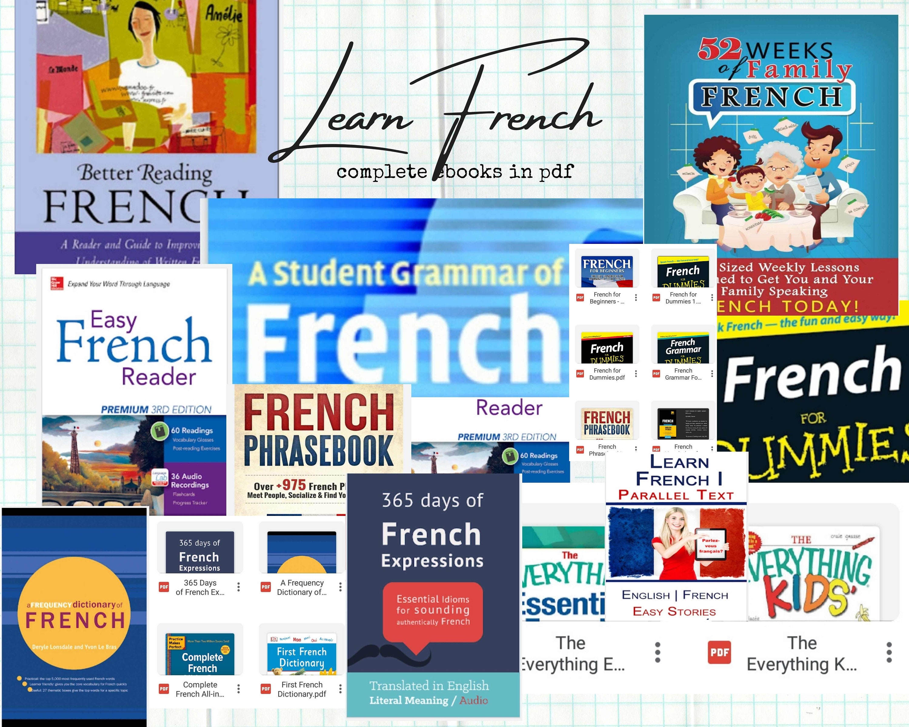 FRENCH LANGUAGE Learning Materials Compilation of Ebooks,instructions ...