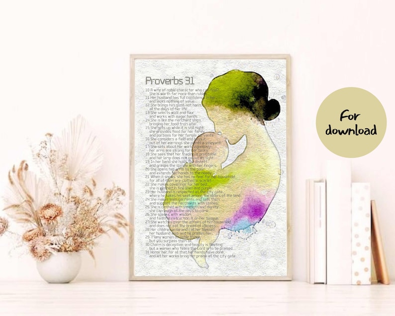 The Proverbs 31 Woman,printable Proverbs 31 Wall Art,virtuous and Noble ...