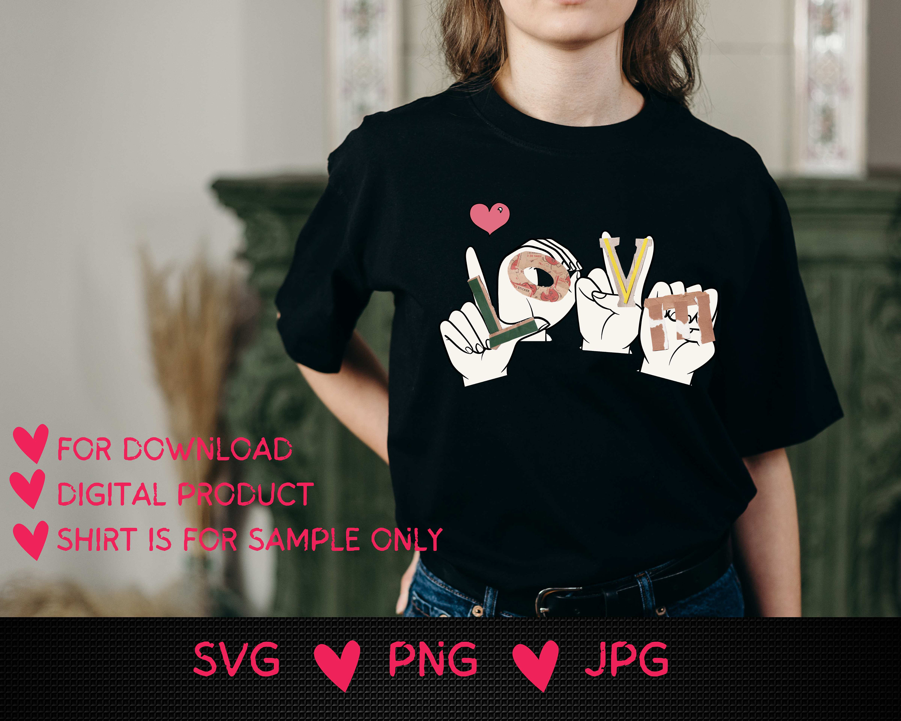 Sign Language LOVE Print, ASL Hand Symbol Letters (digital Download) - Etsy