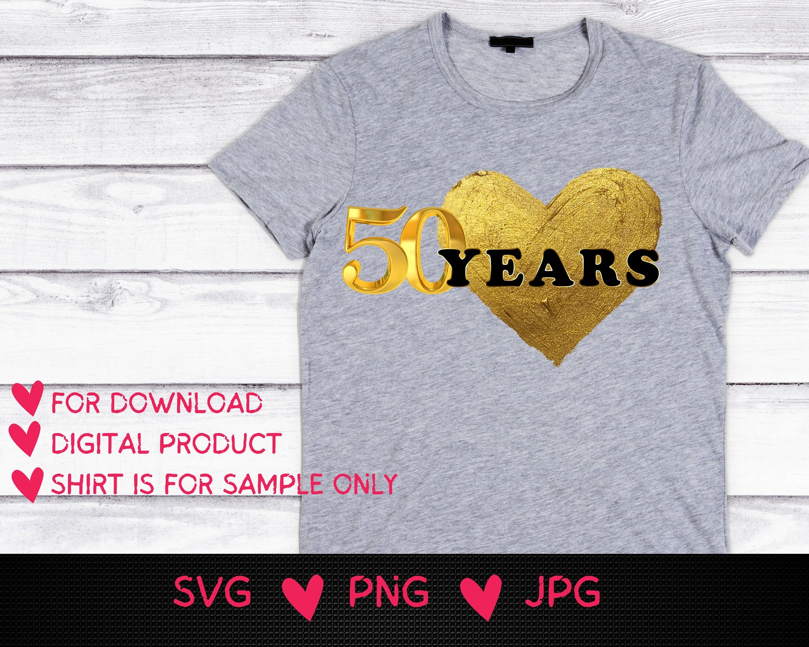 50 Years Anniversary Golden Anniversary 50 Years Marriage Golden 50 ...