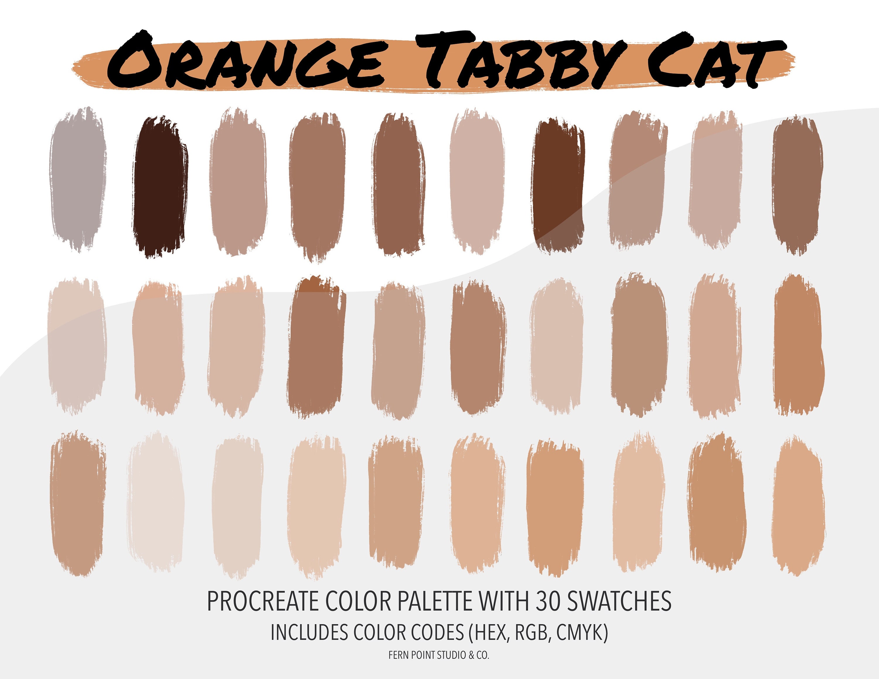 Procreate Color Palette Bundle | 4 Palettes | Cats | Instant Download ...