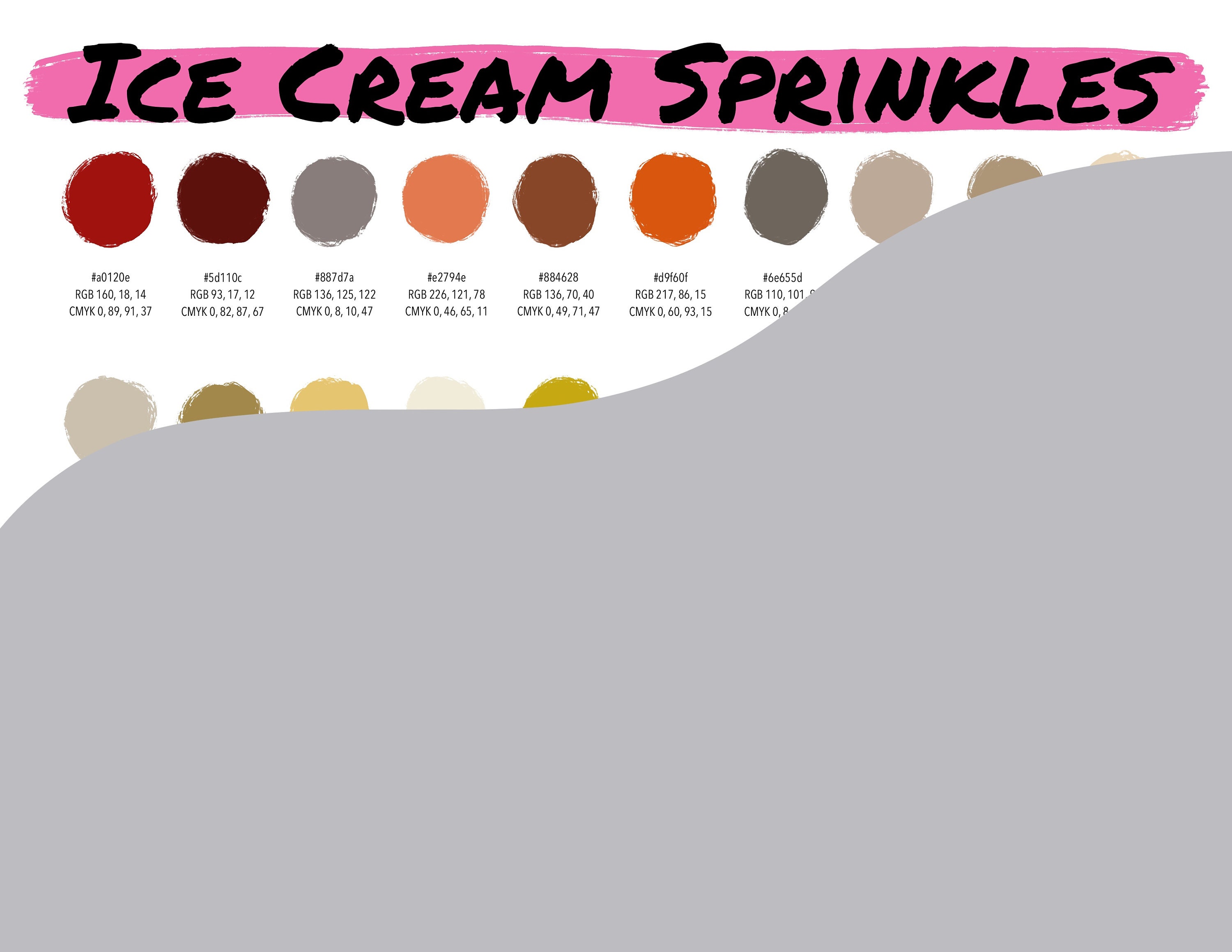 Procreate Color Palette | Ice Cream Sprinkles | Instant Download ...