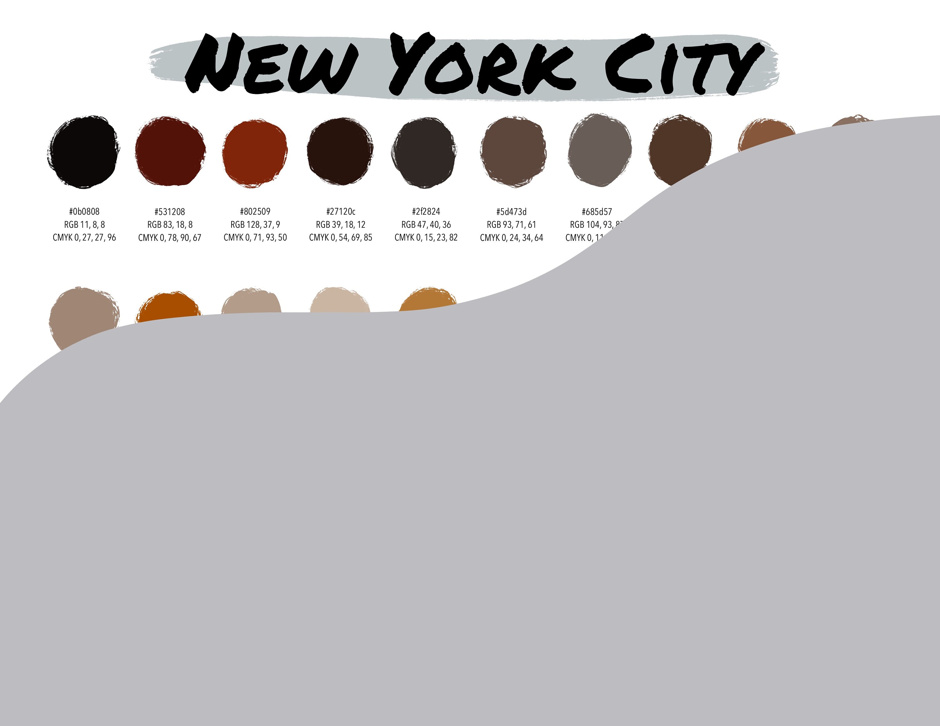 Procreate Color Palette New York City Instant Download Digital File ...